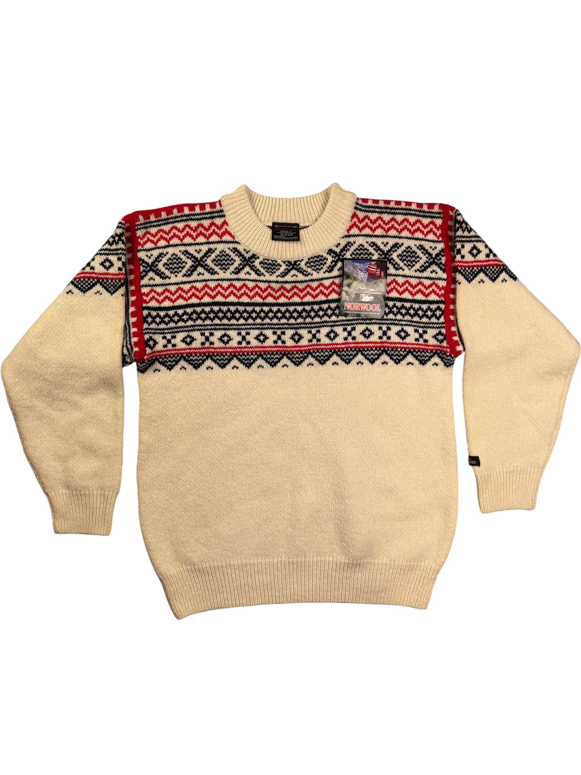 Norwegian Norwool Wool Sweater - M – Think Vintage ltd