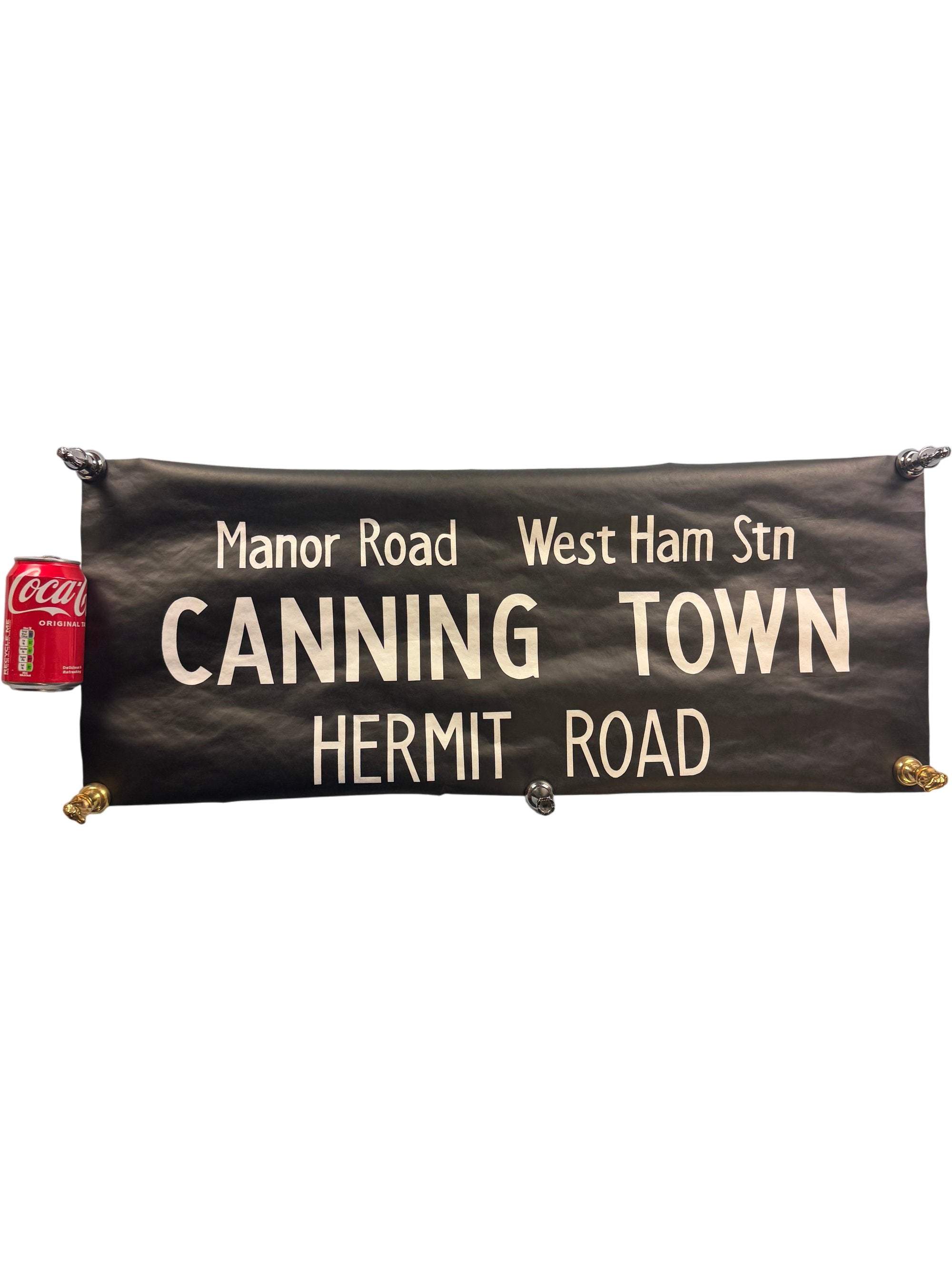 Vintage "Canning Town" Bus Destination Roll 'Section' – Think Vintage ltd