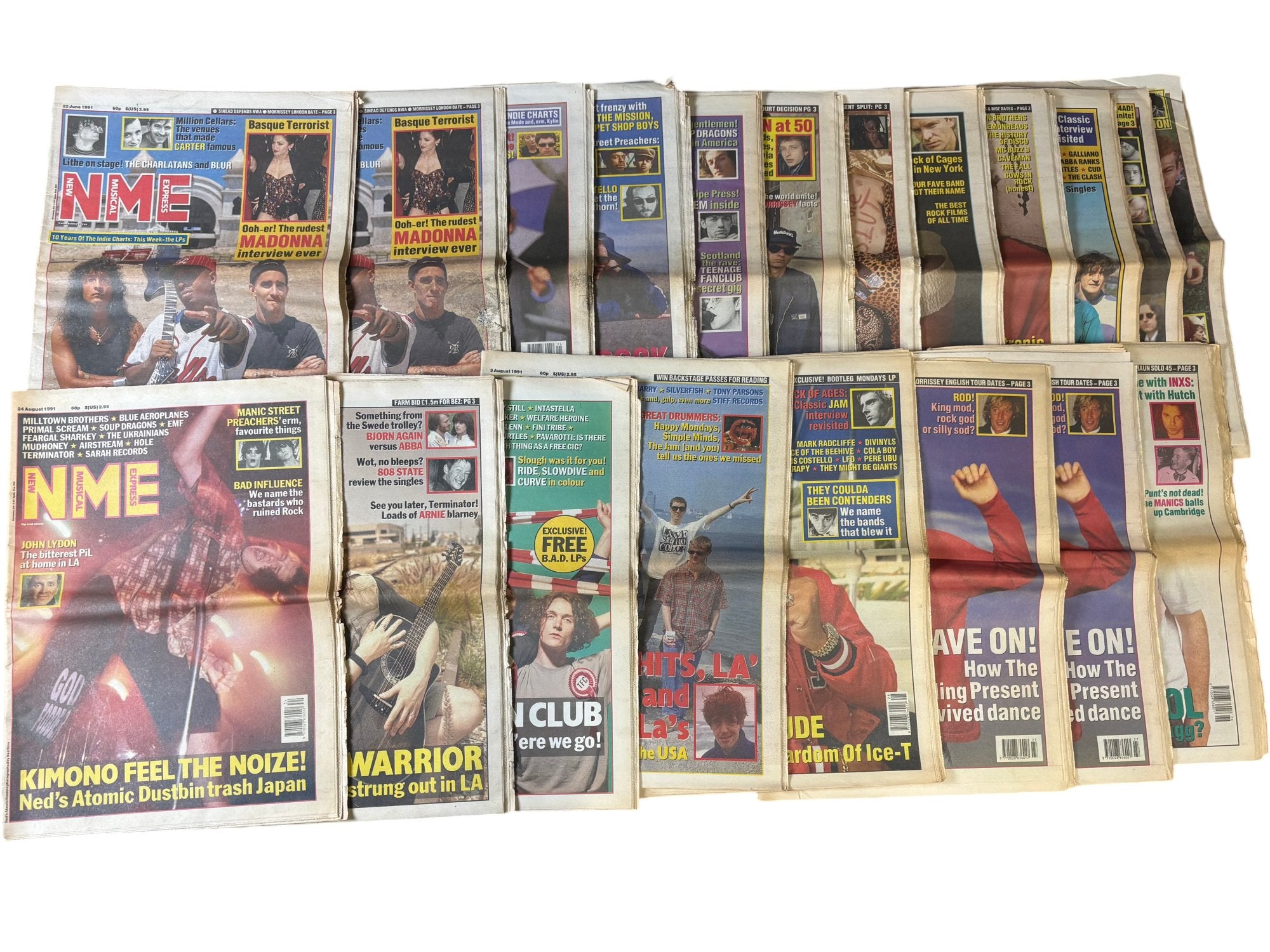 Vintage NME Magazine Collection 1991 (20/52 pieces) – Think Vintage ltd
