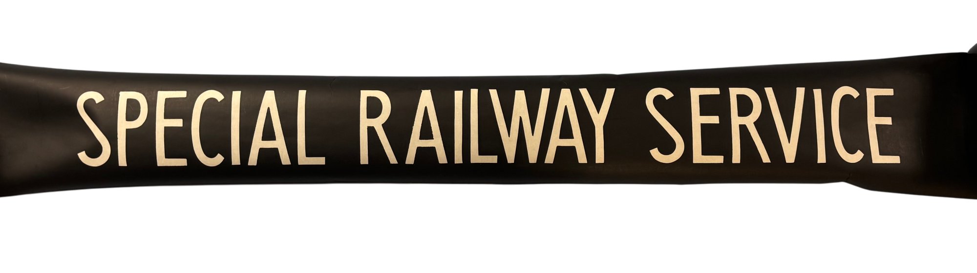Vintage "Special Railway Service" Bus Destination Roll 'Section' (L ...