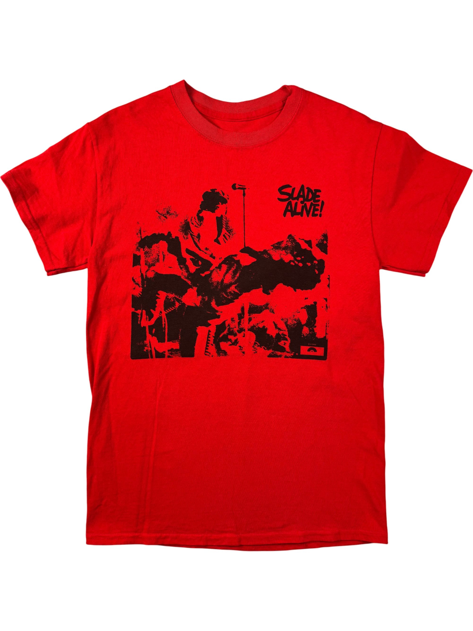 Slade Alive Red Graphic T-Shirt - S – Think Vintage